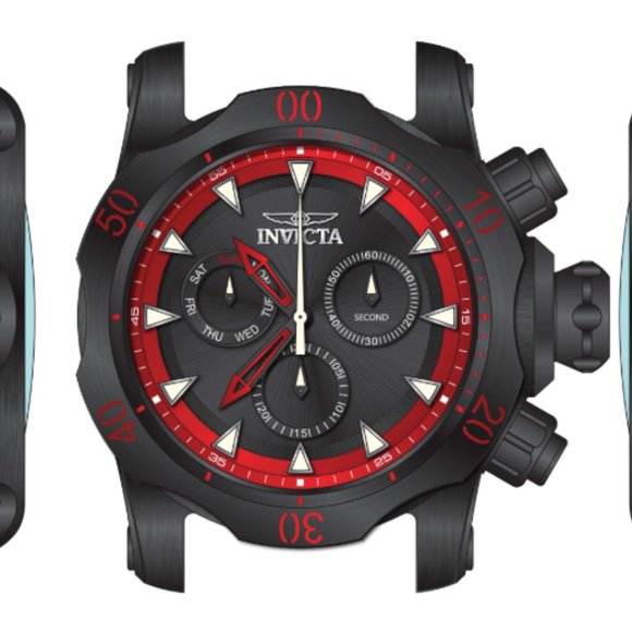 Invicta | Accessories | New Invicta Venom Black Dial Quartz Chronograph ...